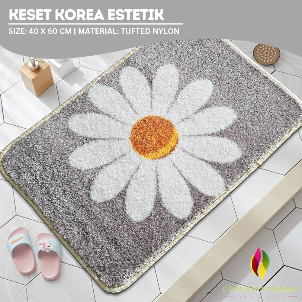 Jual Keset Kaki Lembut Anti Slip Keset Kamar Tidur Aestetik Motif Lucu ...