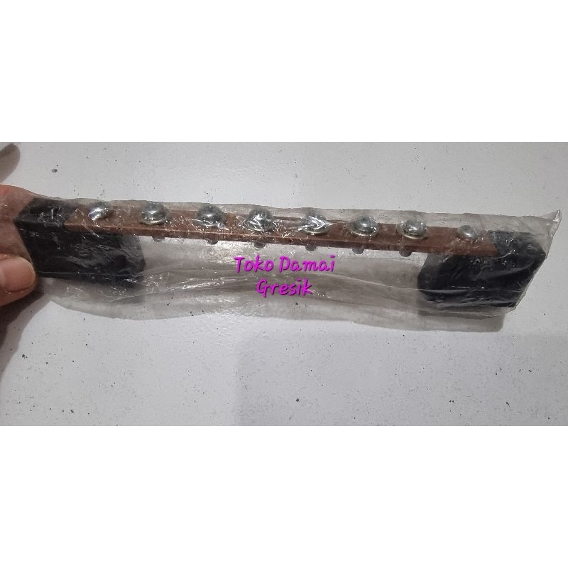 Jual Terminal Nol Busbar tembaga panel listrik 5 baut 6 baut 7 baut 8+5 ...