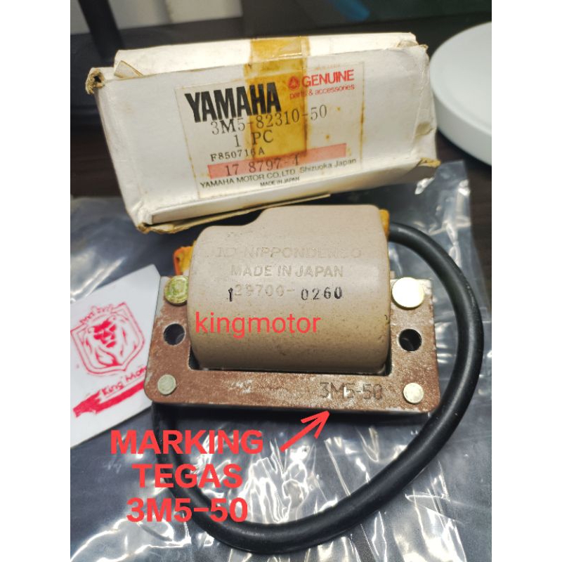 Jual COIL KOIL ASLI JEPANG 3M5 PUTIH JUMBO API GEDE & STABIL RXK 81 RXKING 83 RX KING COBRA ...