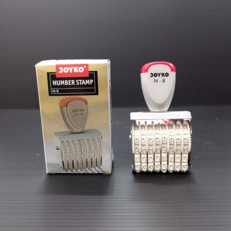 Jual NUMBER STAMP / STEMPEL ANGKA JOYKO N-8 (8 digit) | Shopee Indonesia