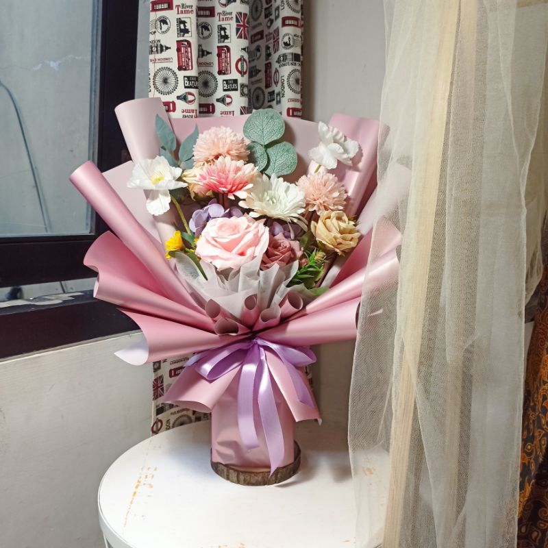 Jual Buket MICA Buket Wisuda Buket Sempro Karangan Bunga Artifisial ...
