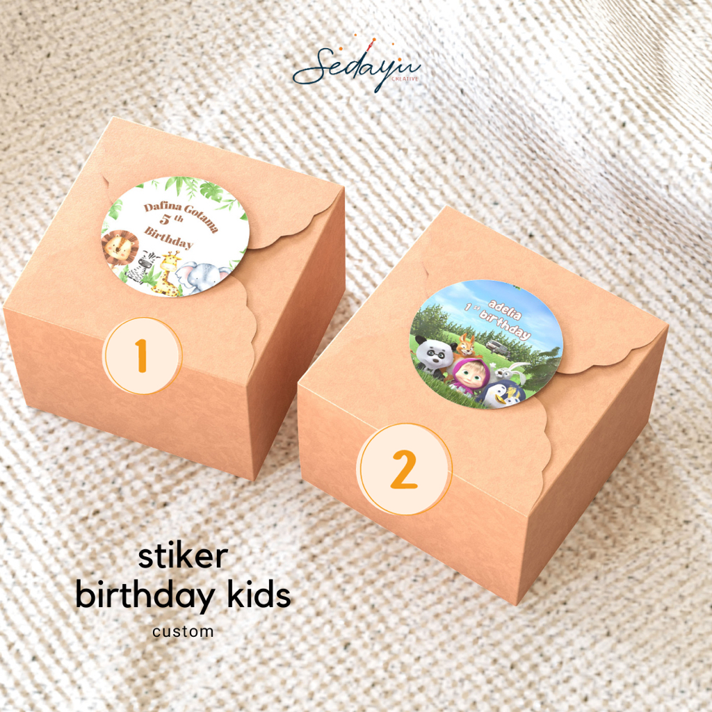 Jual Sticker Ulang Tahun Anak | Sticker Bento Birthday Anak | Sticker ...