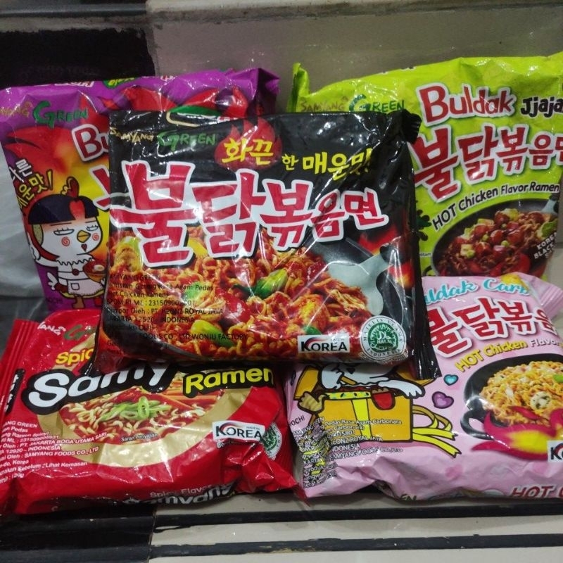 Jual Mie samyang pink dan hitam | Shopee Indonesia