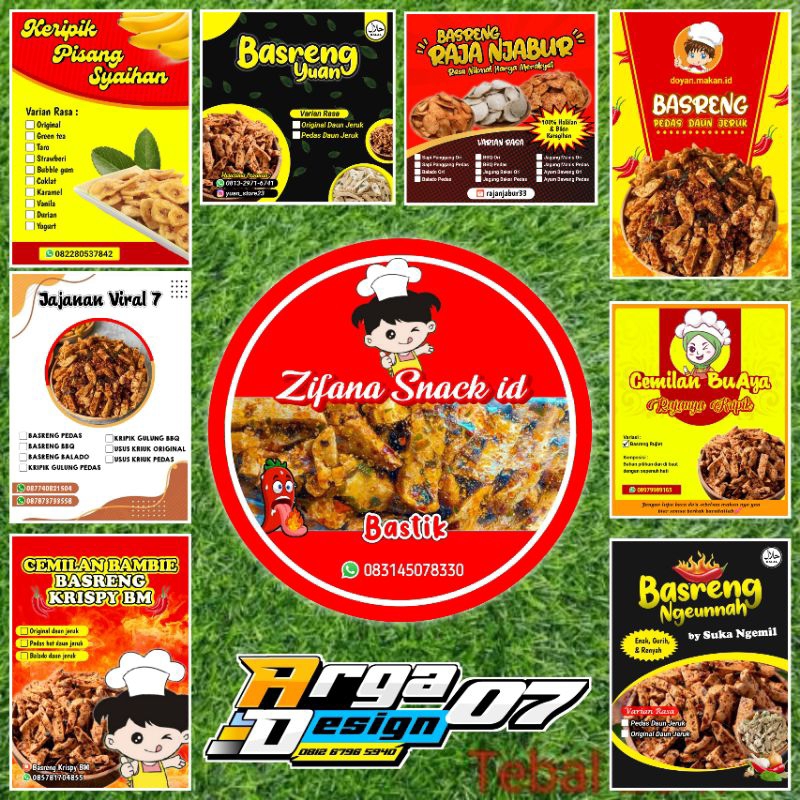 Jual STIKER LABEL PRODUK BASRENG STIKER CUSTOM GLOSY MENGKILAP TANPA ...