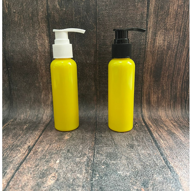 Jual Botol Kuning 100ml / 100ml Yellow tutup PUMP | Shopee Indonesia