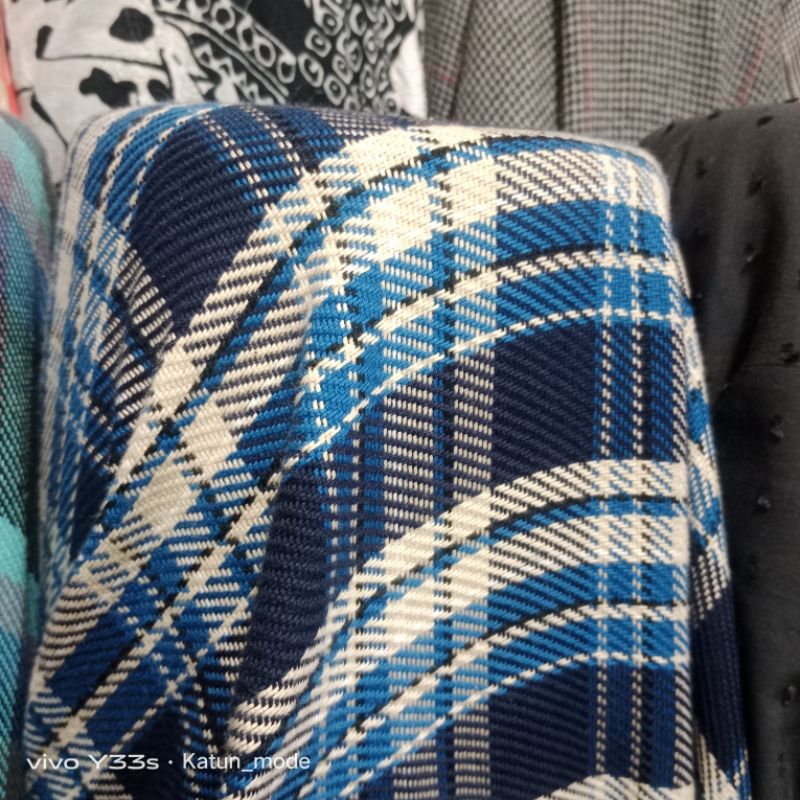Jual bahan kain tweed/wol akrilick per(1meter) | Shopee Indonesia