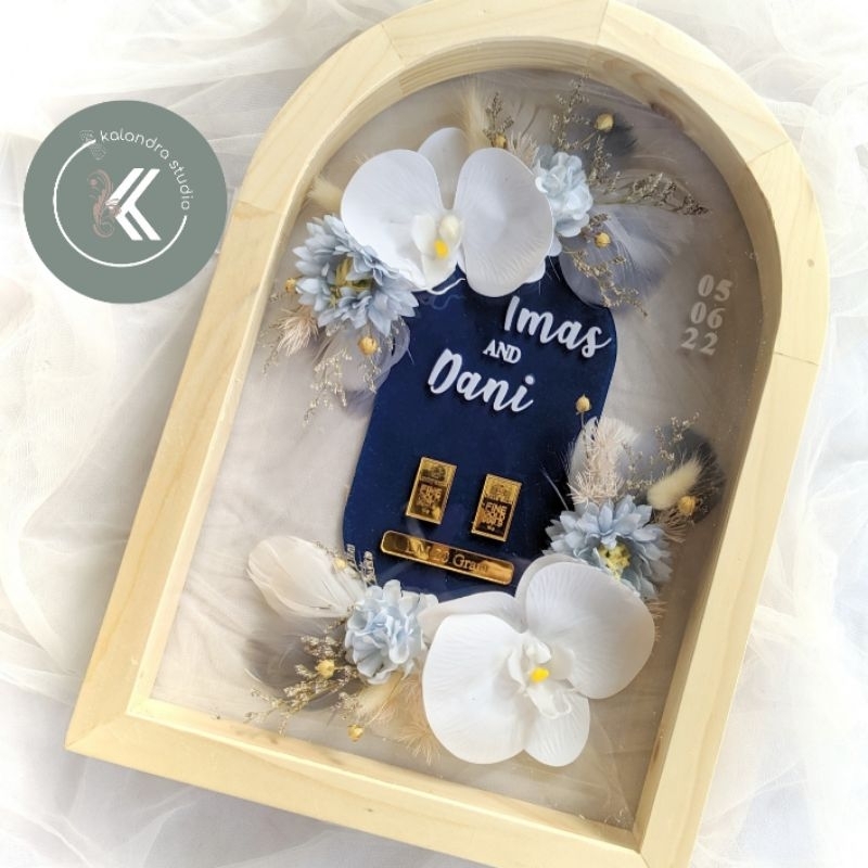 Jual Bingkai Mahar Pernikahan Transparan Unik Rustik / Mahar Nikah ...