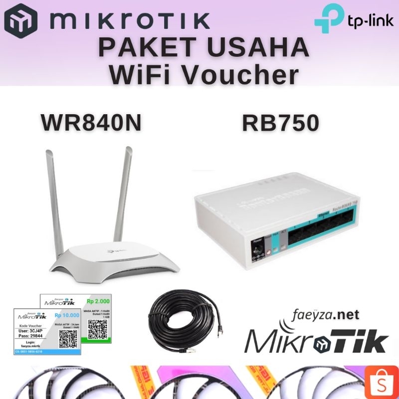 Jual Mikrotik Rb750 Tp Link Wr840n Full Setting Hotspot Voucher Pppoe
