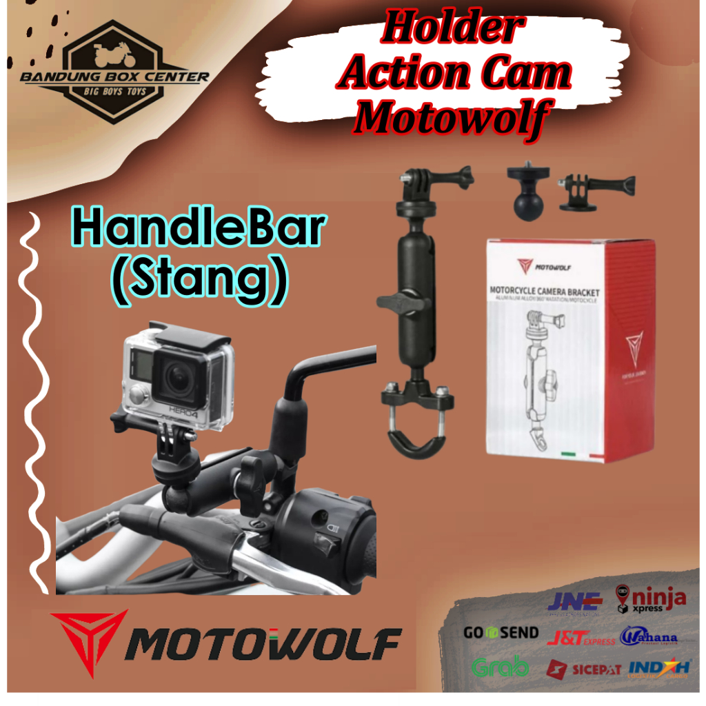 Jual Bracket Gopro Breket Go Pro Holder Kamera Action Cam MOTOWOLF ...