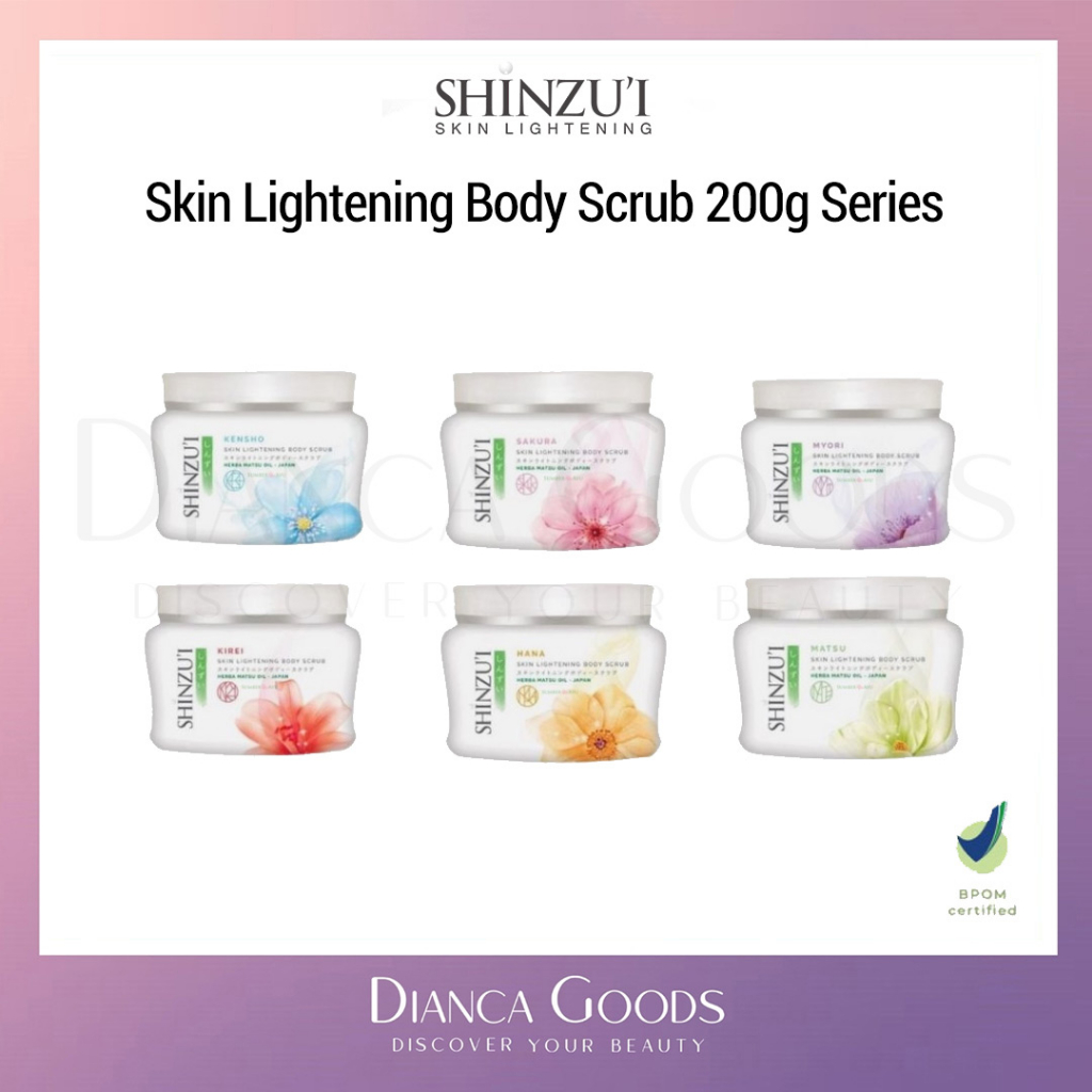 Jual SHINZUI Skin Lightening Body Scrub 200g Series | Hana / Kirei ...