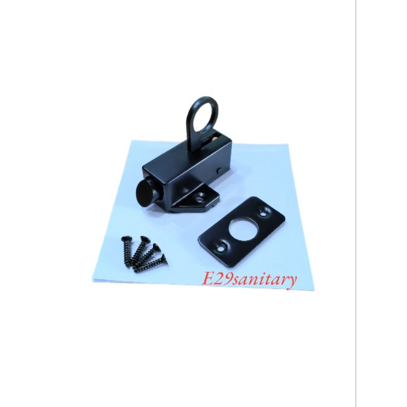 Jual Spring Knife Kotak BLACK HITAM VPR / Grendel Slot Jendela Kodok ...