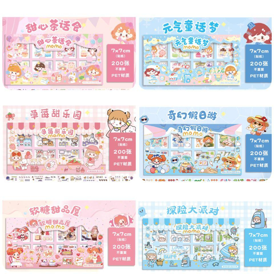 Jual STIKER STICKER MOMO NONO & CICI ISI BTS BLACKPINK 200LEMBAR BISA ...