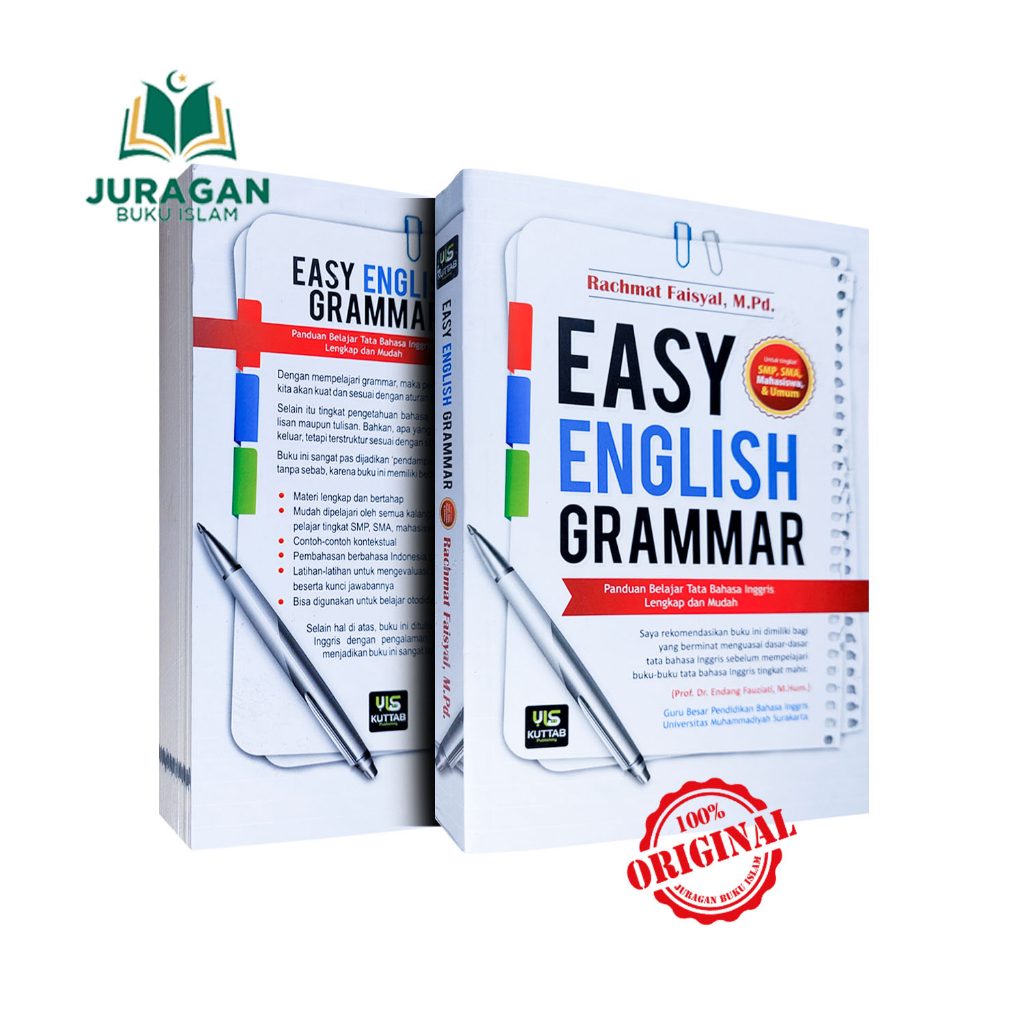 Jual ORIGINAL BUKU Easy English Grammar Panduan Belajar Tata Bahasa Inggris Lengkap Dan Mudah ...
