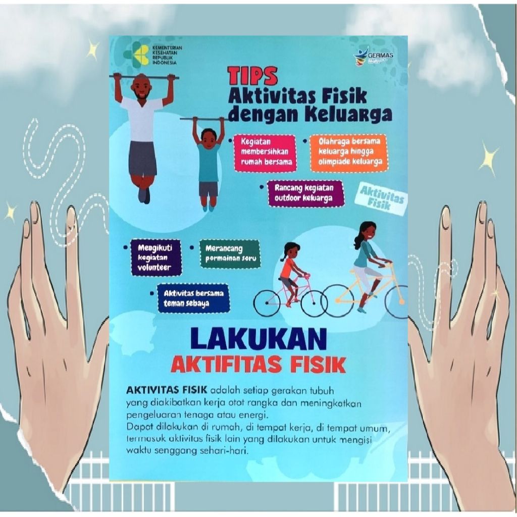 Jual Poster Kebugaran Poster Lakukan Aktivitas Fisik Dengan Keluarga