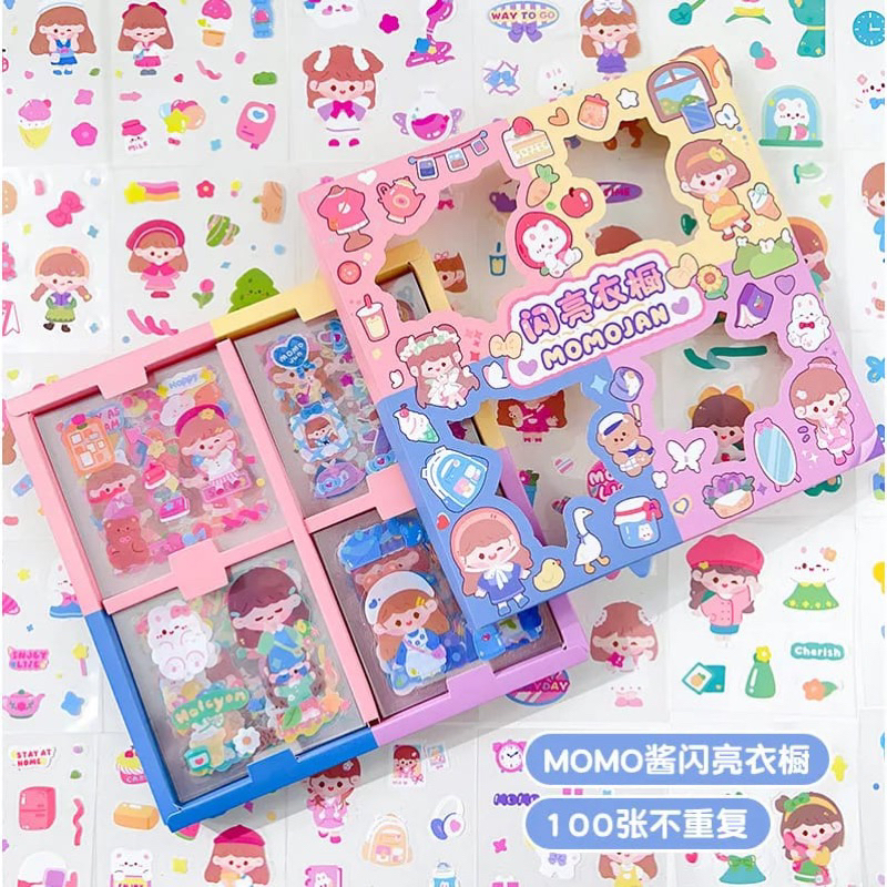 Jual Sticker ANNE MOMO MASU TEA TIME ALICE GLITTER Rainbow Mix Warna ...
