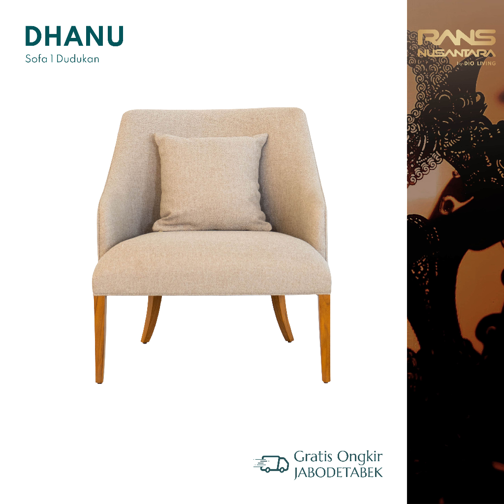 Jual Dio Living - Nusantara - Dhanu Sofa Dudukan Kayu Jati MInimalis ...