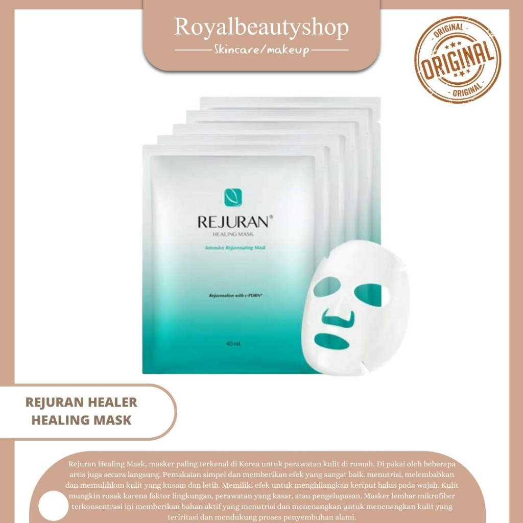 Jual [Rejuran] healer Healing Mask Sheet Mask box isi 5pcs | Shopee ...