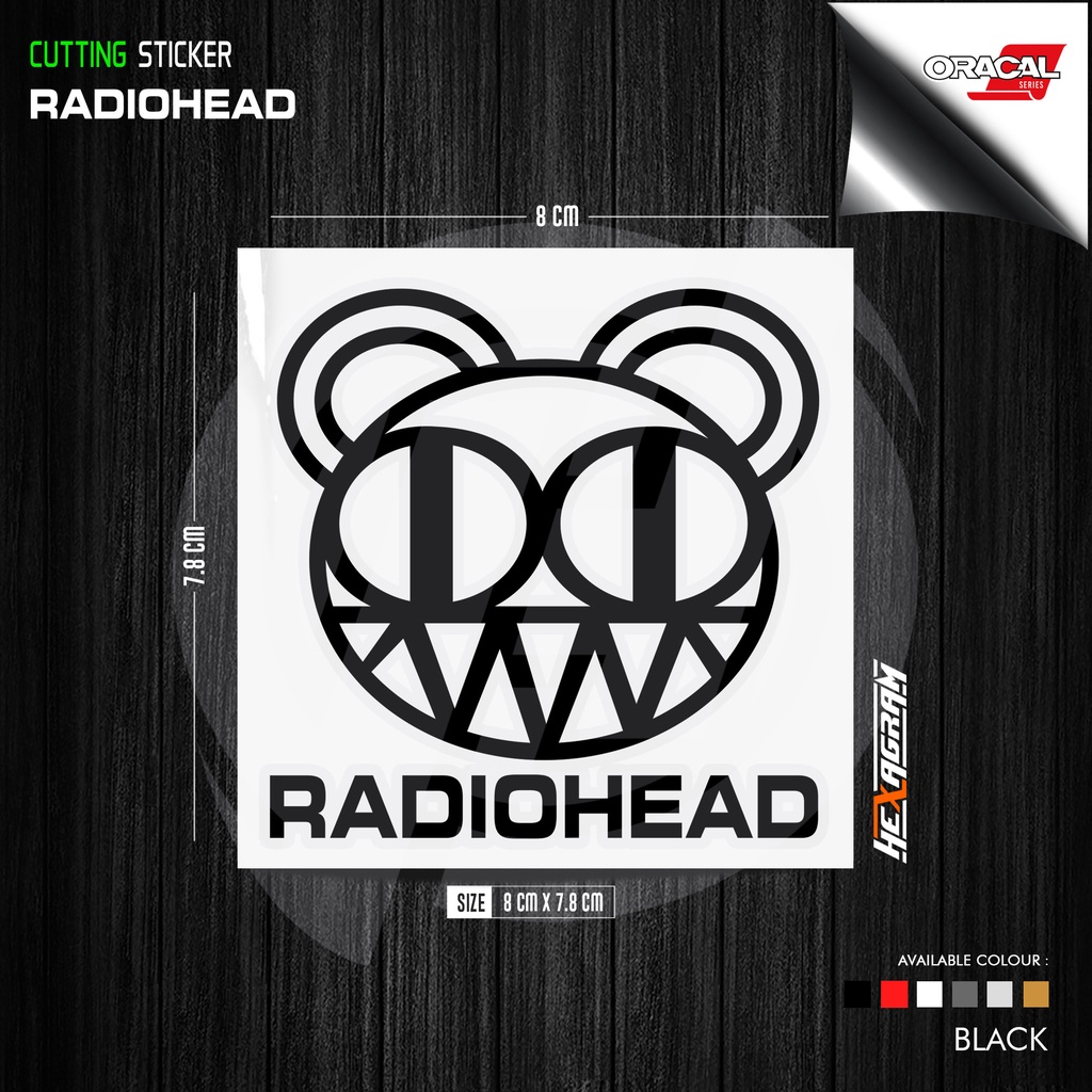 Jual Cutting Sticker Radiohead | Stiker Radiohead | Stiker Band ...