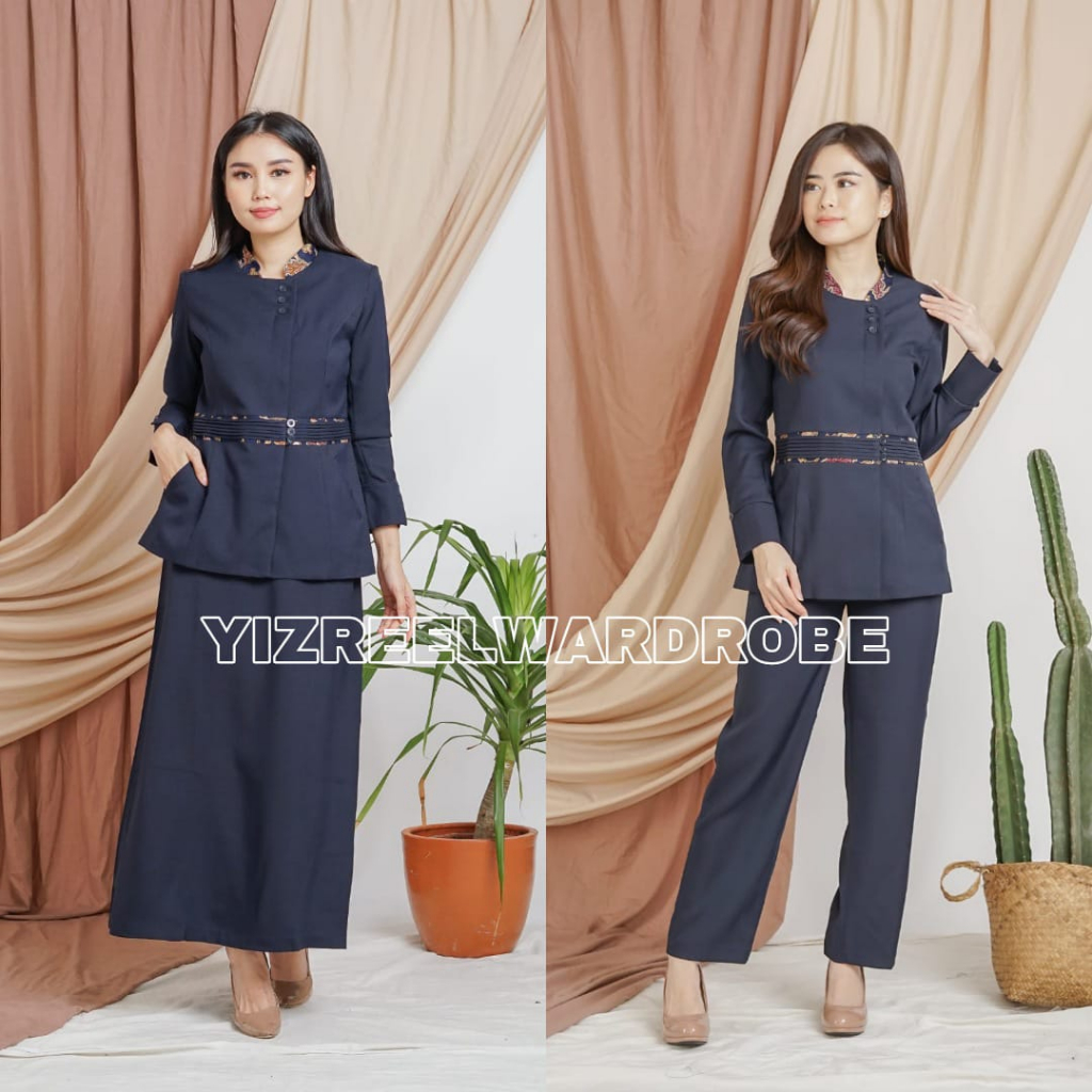 Jual Blazer Wanita / Seragam PNS ASN / Baju PNS Wanita Motif Batik ...