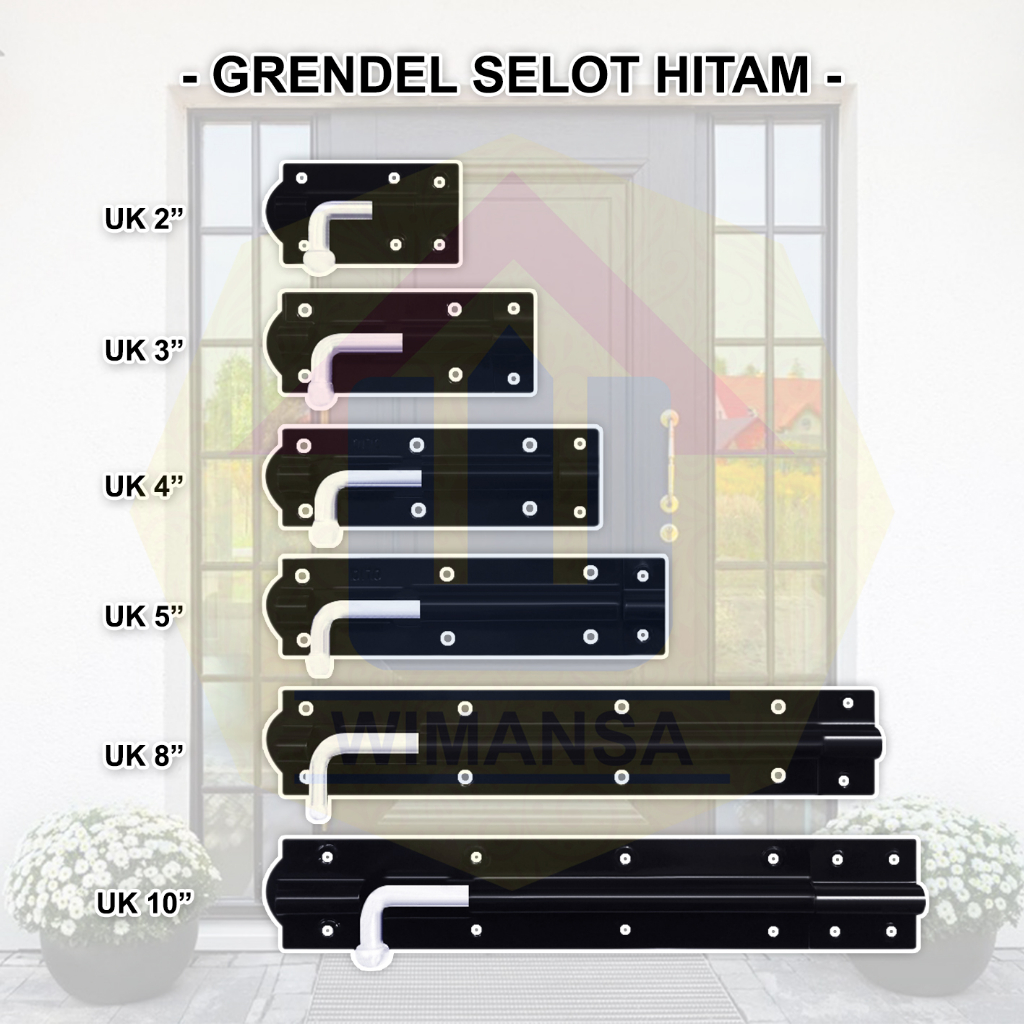 Jual GRENDEL HITAM - SELOT PINTU | Shopee Indonesia