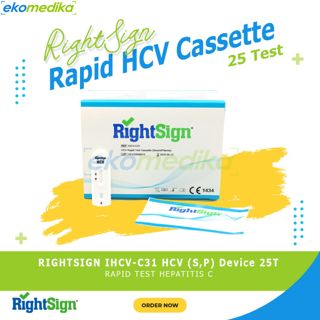 Jual HCV Cassette Test RIGHTSIGN / HCV Card 25 Test | Shopee Indonesia