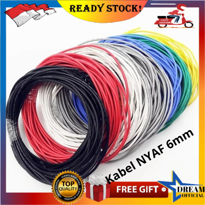 Jual Kabel Serabut NYAF 6mm Kabel NYAF 6mm Kabel Grounding Per Meter | Shopee Indonesia