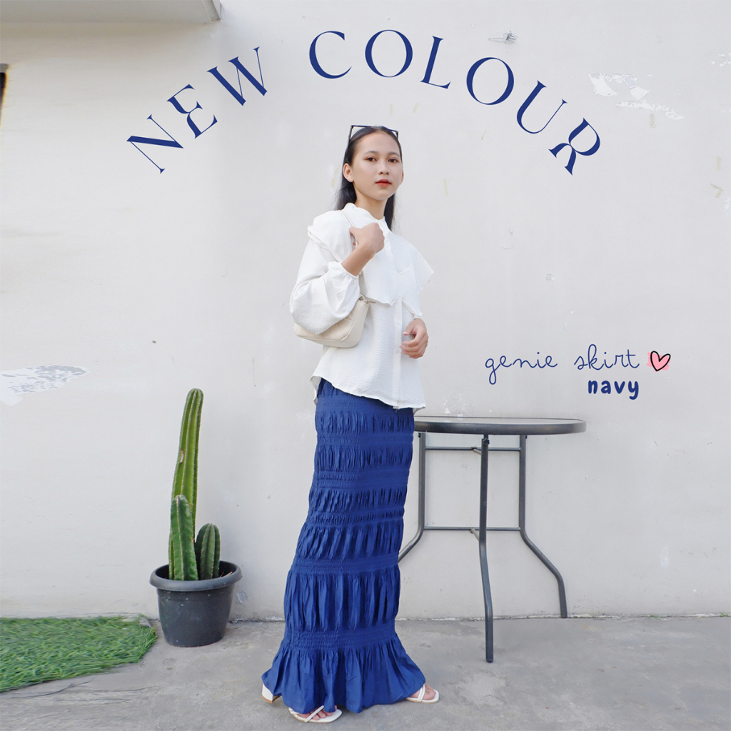 Jual Genie Skirt | Rok Kerut Wanita | Korean Skirt | Rok Lidi Wanita ...