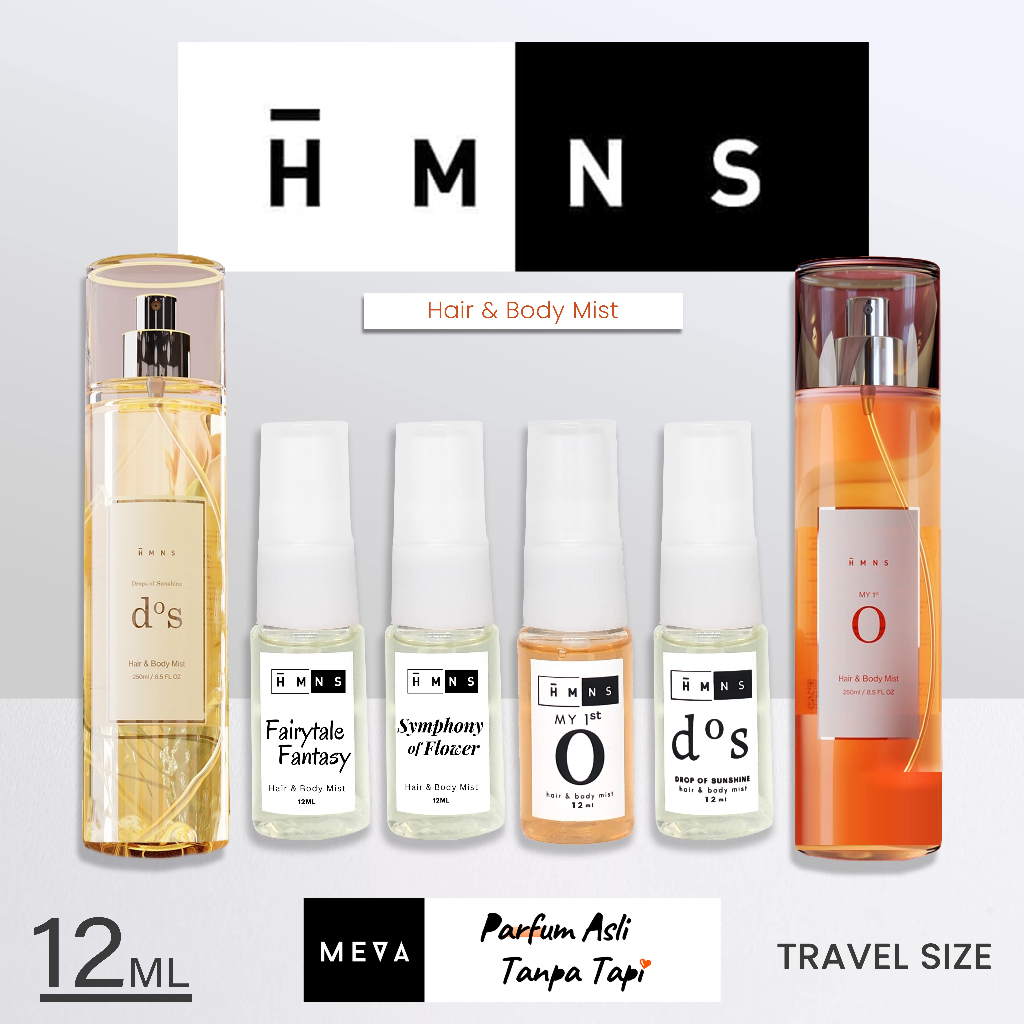Jual HMNS | DECANT HAIR & BODY MIST 12ml TRAVEL SIZE MY 1st O / DROP OF ...
