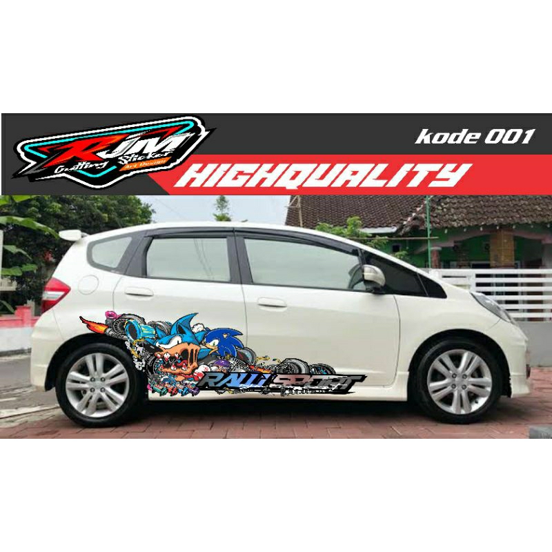 Jual STIKER SATU SET STIKER MOBIL JAZZ BRIO SIGRA SWIFT YARIS / DECAL ...