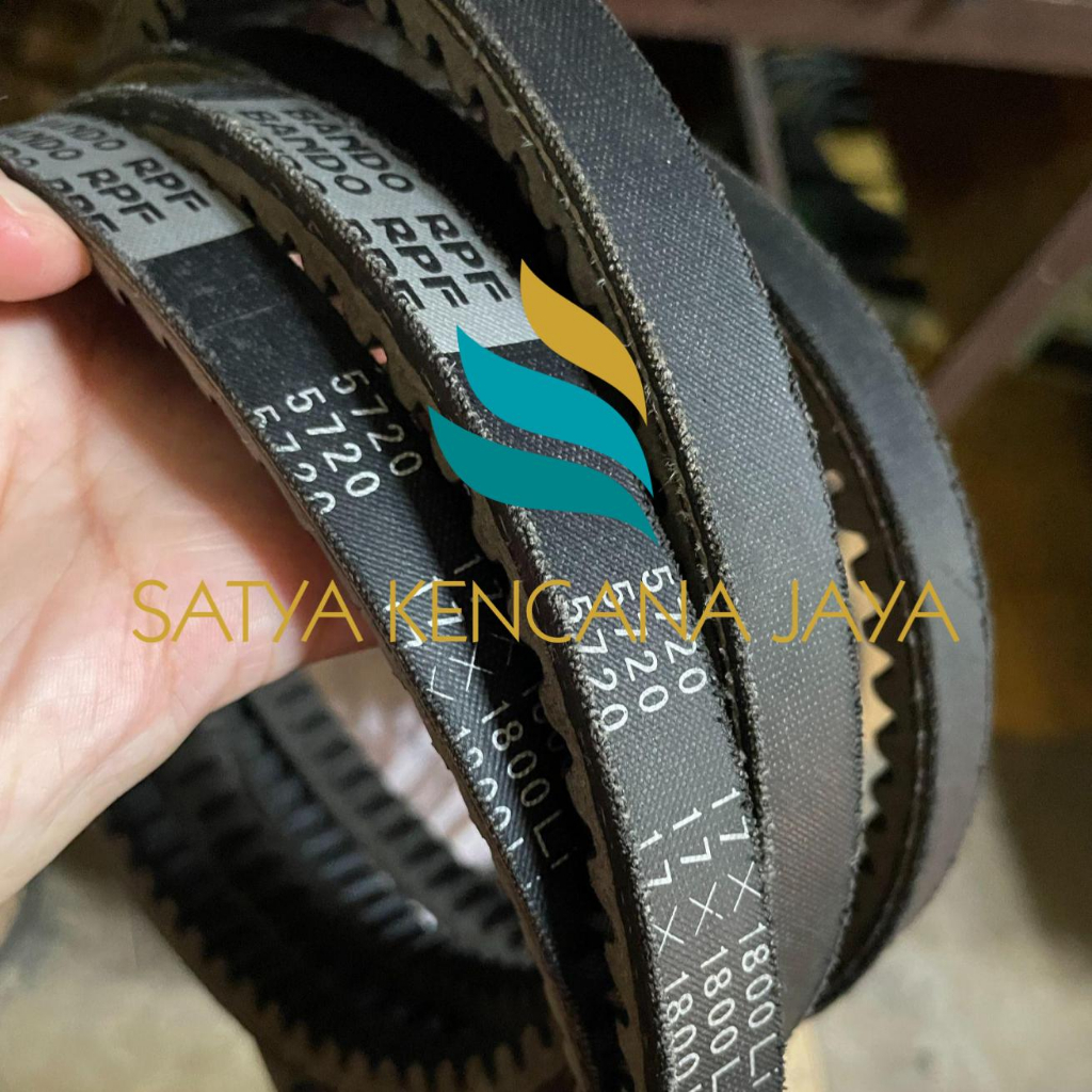 Jual V-BELT GIGI RPF 5720 (B 72 GIGI) BANDO 17 X 1800 Li ORI BARU TALI KIPAS BERGIGI FANBELT ...