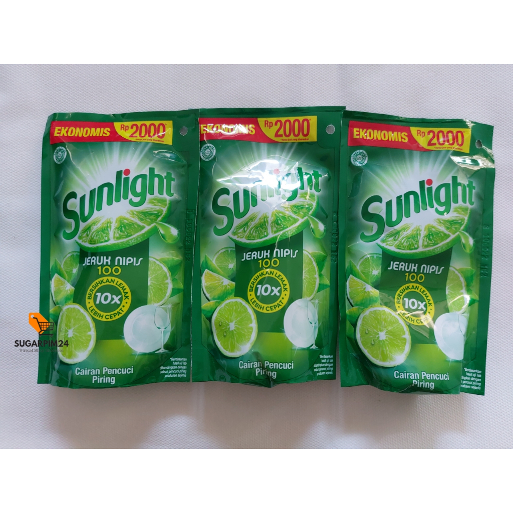 Jual Sunlight Kemasan 2000 / Sunlight Jeruk Nipis Sabun Cuci Piring Refill 90ml | Shopee Indonesia