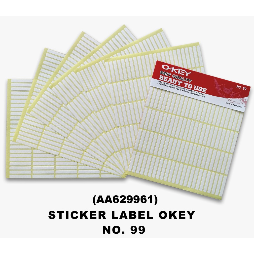 Jual Label Harga Stiker Nama OKEY No 99 isi 7 lembar | Shopee Indonesia