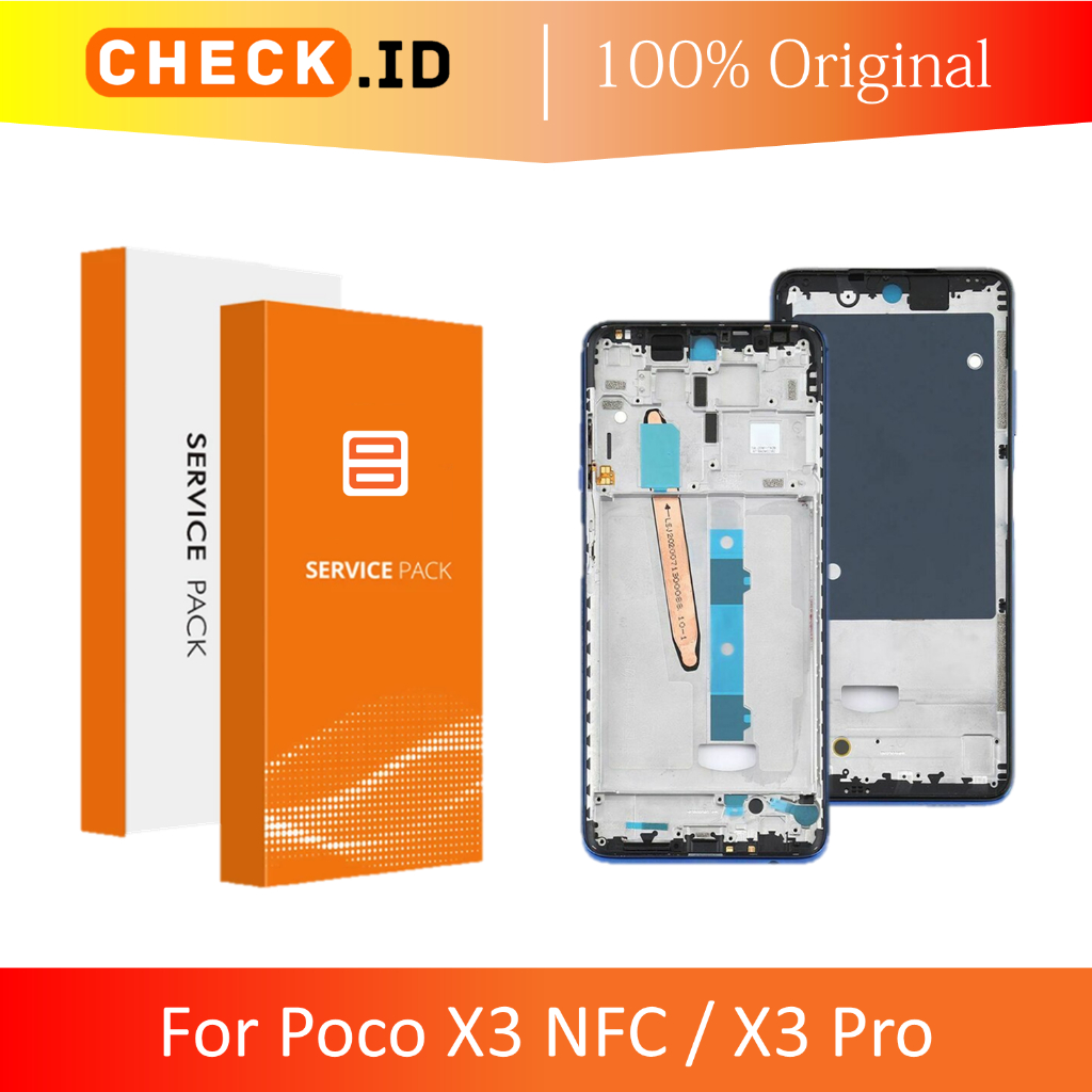 Jual [ CHECK.ID ] MIDDLE FRAME BEZEL RANGKA TULANG LCD XIAOMI POCO X3 ...
