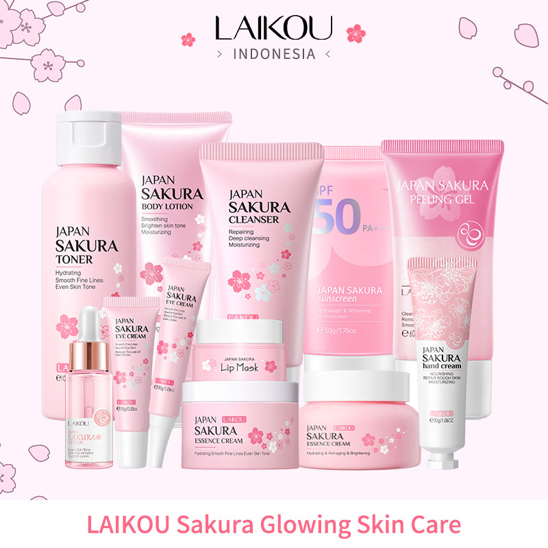 Jual BPOM LAIKOU Serum Sakura Pembersih Pemutih Krim Toner Penghilang ...