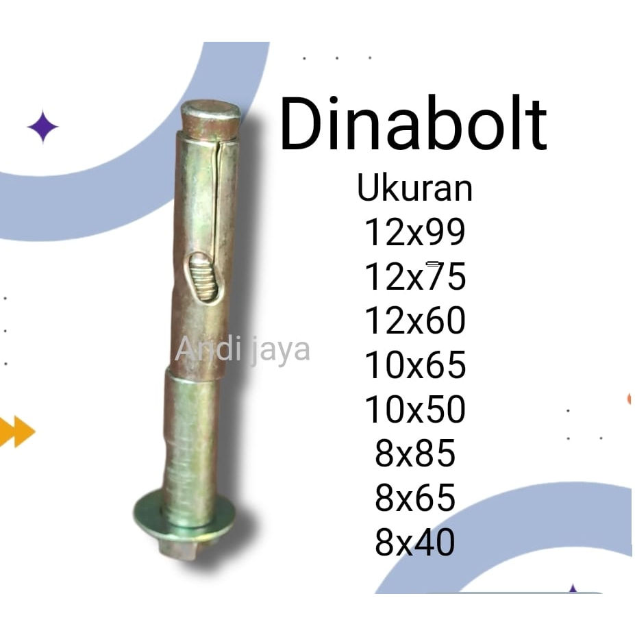 Jual Dinabolt Dynabolt M8 dan M6 ( 40 , 50, 60, 65, 75, 85, 99 ...