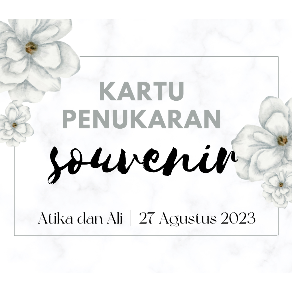 Jual kartu penukaran souvenir card 4x5 cm | Shopee Indonesia