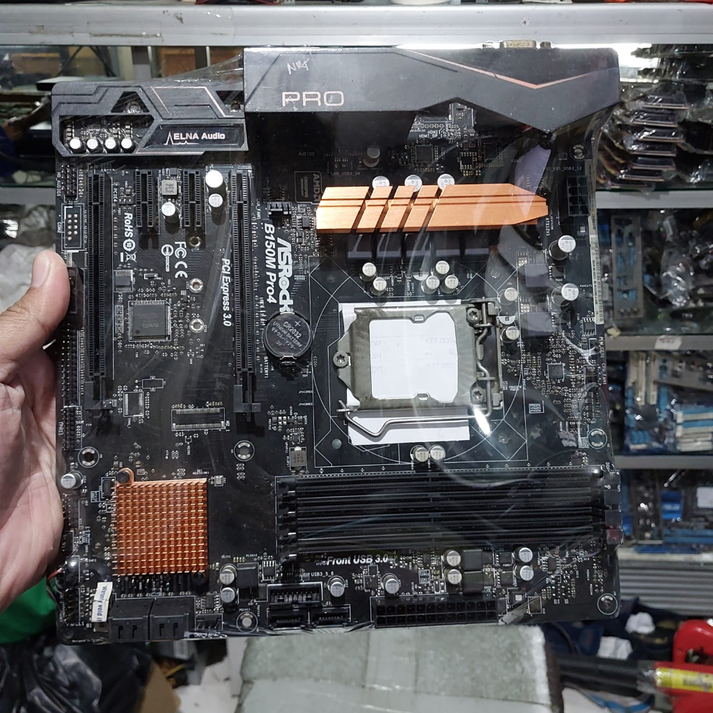 Jual mainboard b150 pro gaming ddr4 asrock b150m pro4 intel murah minus ...