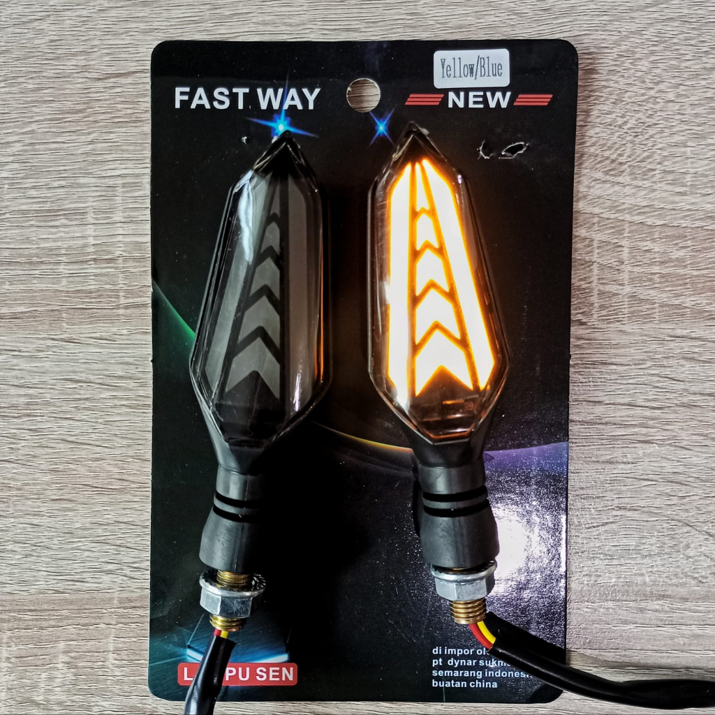 Jual Lampu Sen Running Panah LED 2 sisi vario vixion tiger rxk xabre cbr aerox universal semua ...