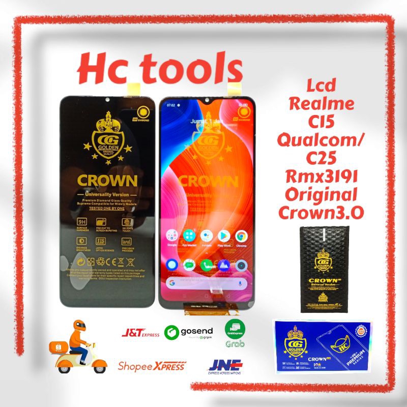 Jual LCD TOUCHSCREEN REALME C15 QUALCOM/C25 RMX3191 ORIGINAL UNIVERSAL ...