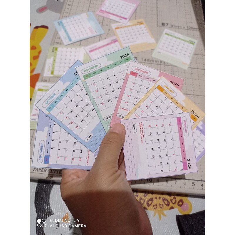 Jual Stiker kalender 2026 2025 bisa ditulis atau di coret | Shopee ...