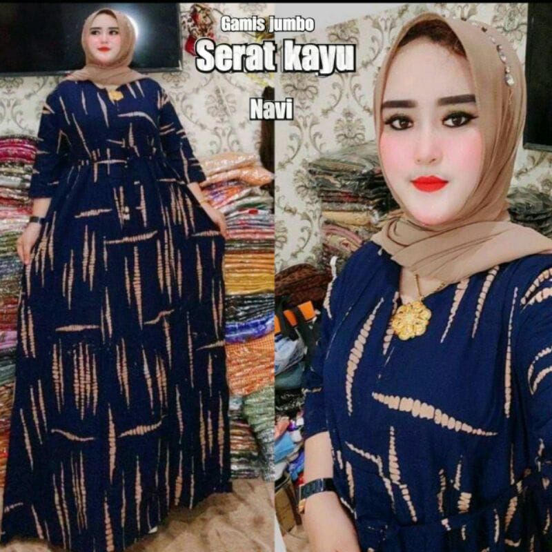 Jual Baju Muslim Gamis Busui Motif Pagar Homey Dress Bahan Rayon ...
