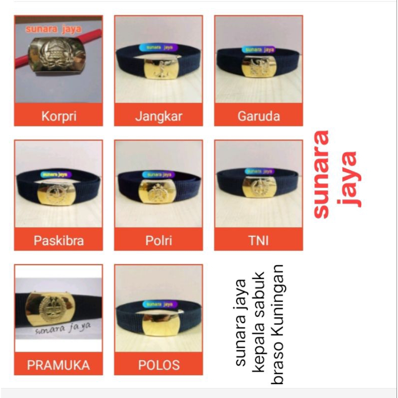 Jual KEPALA SABUK BRASO KUNINGAN | Shopee Indonesia