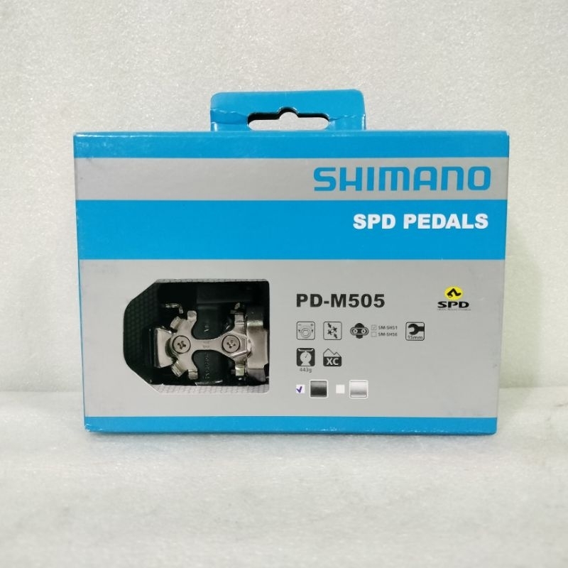Jual Pedal Cleat Shimano PD - M505 include cleat SH51 sepeda Gunung MTB ...