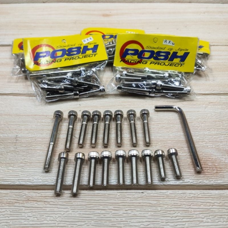 Jual BAUT BLOK MESIN KANAN KIRI RX KING SET KUNCI L | Shopee Indonesia