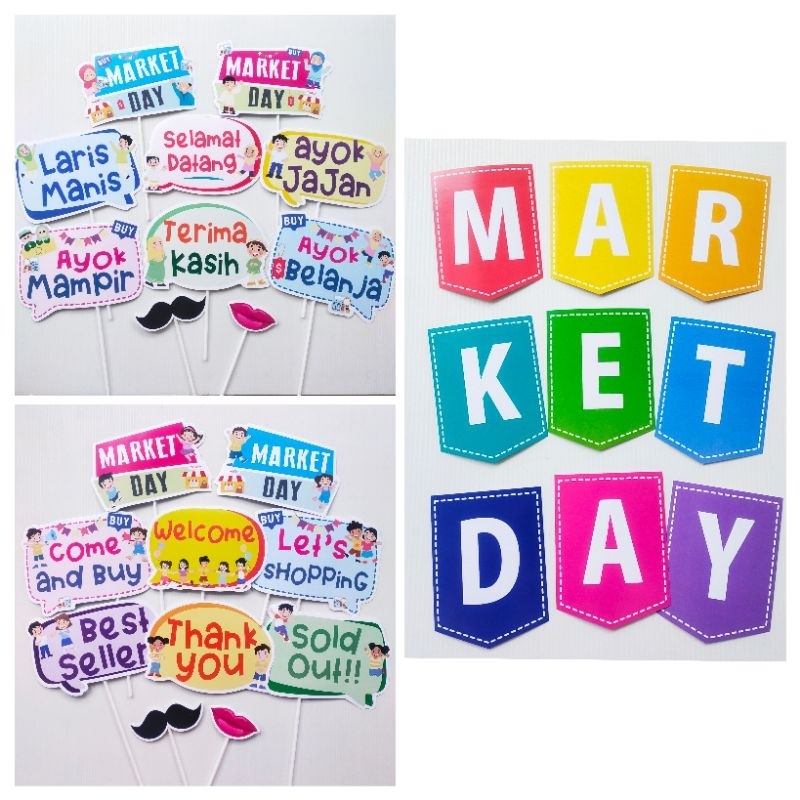 Jual MARKET DAY PROPS DAN BUNTING FLAGS PROPERTI FOTO ACC MARKET DAY ...