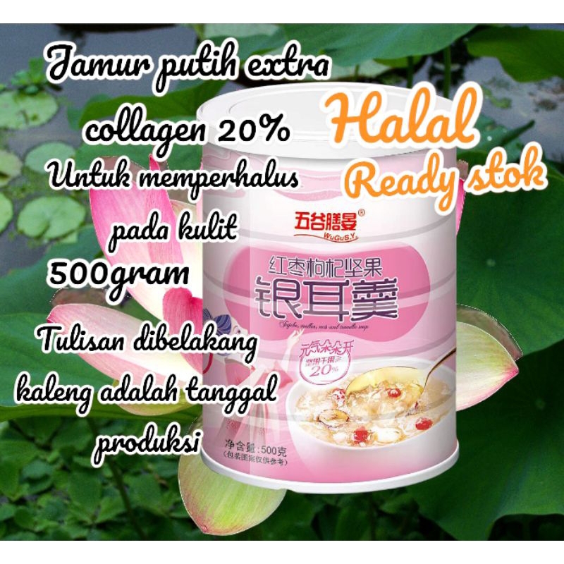 Jual ou fen lotus akar teratai 500g extra collagen 20% jamur putih ...