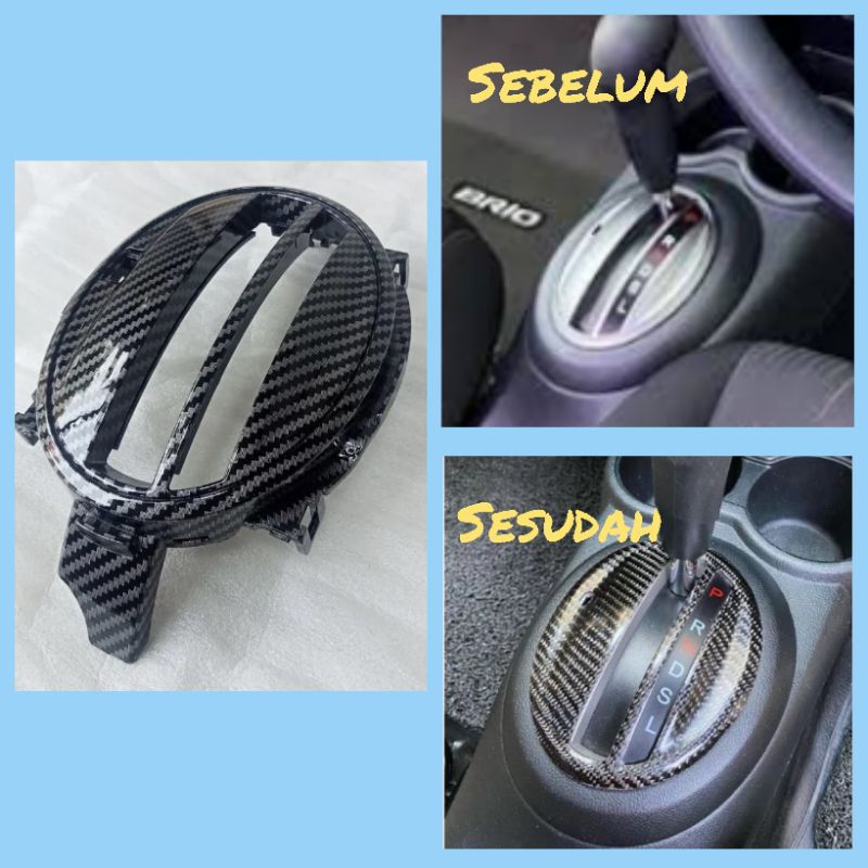 Jual COVER TRANSMISI MATIC BRIO MOBILIO BRV JAZZ GEN 8 WARNA CARBON ...