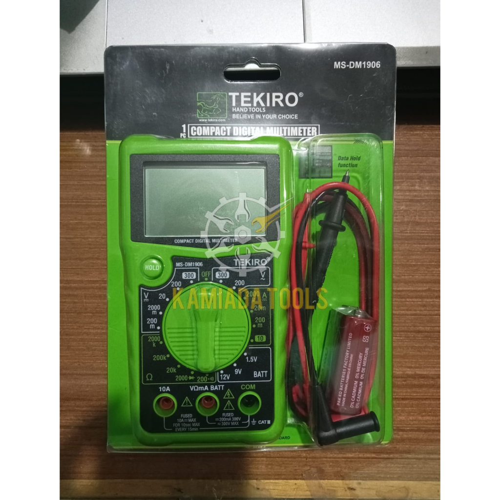 Jual Compact Digital Multimeter/Multi Tester TEKIRO Compact DM1906 ...