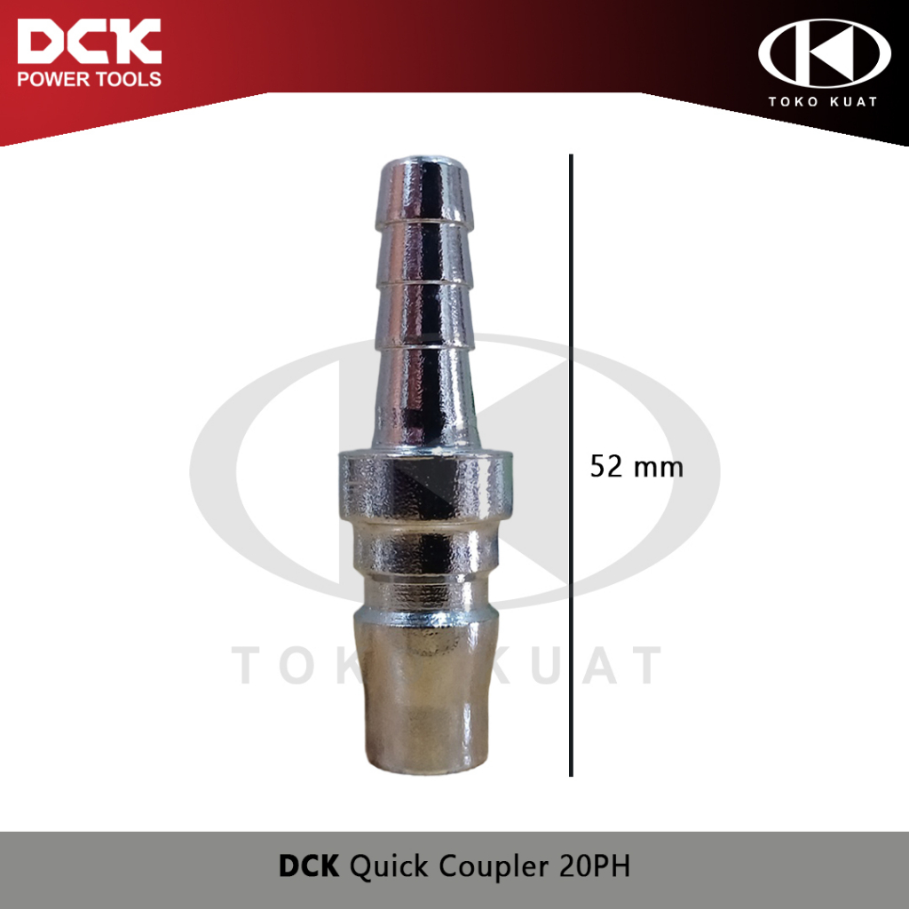 Jual kupler cowok 20PH DCK Quick Coupler male 20PH ke selang kompresor ...