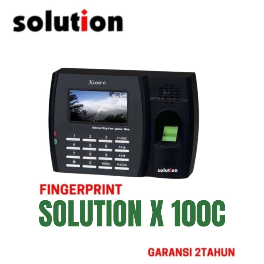 Jual Mesin Absensi Fingerprint Solution X100C / X-100C /X 100 C" | Shopee Indonesia